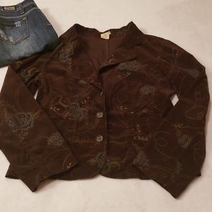 David Paul | Jackets & Coats | David Paul Corduroy Printed Embroidery ...